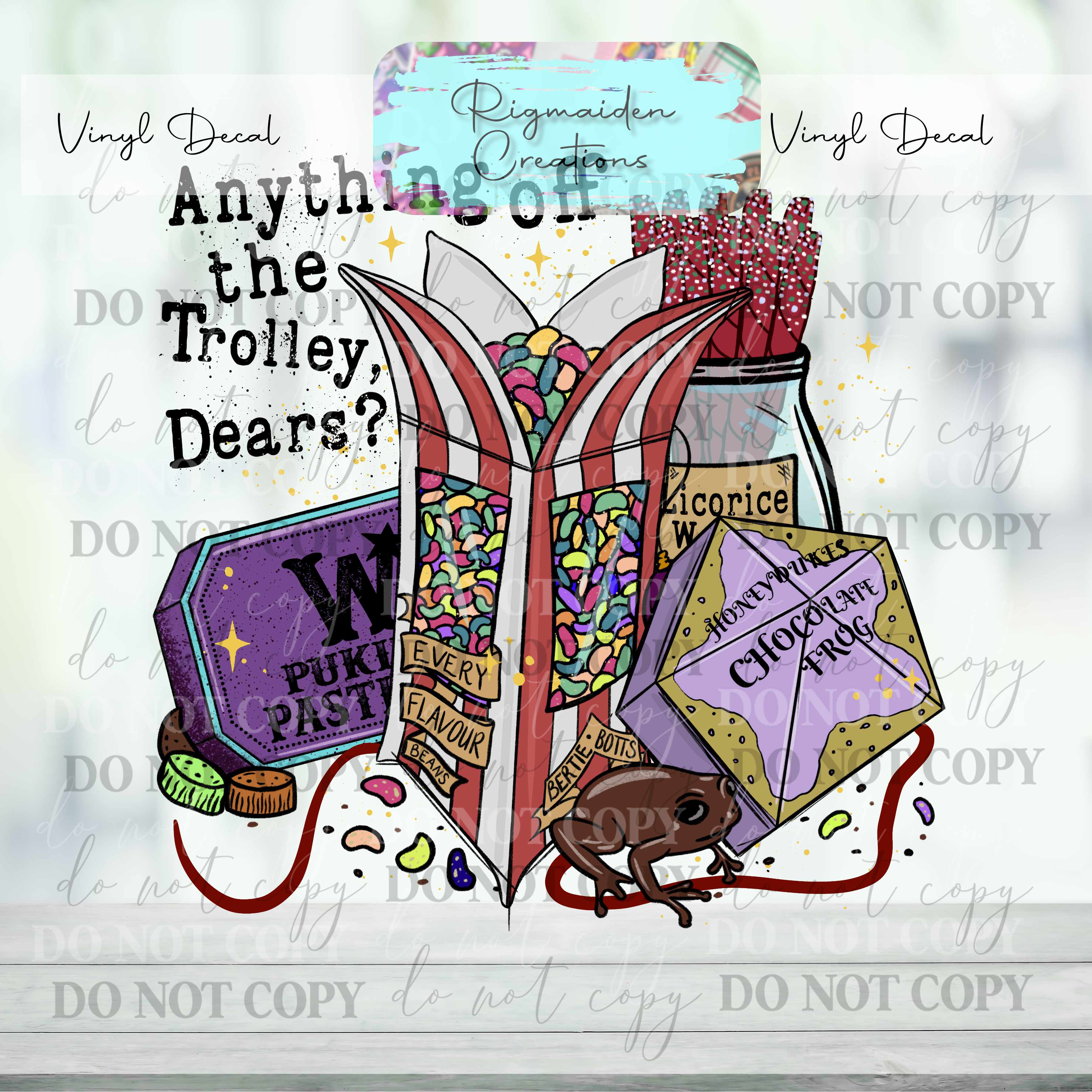 Trolly Treats Vinyl Decal – Rigmaiden Creations