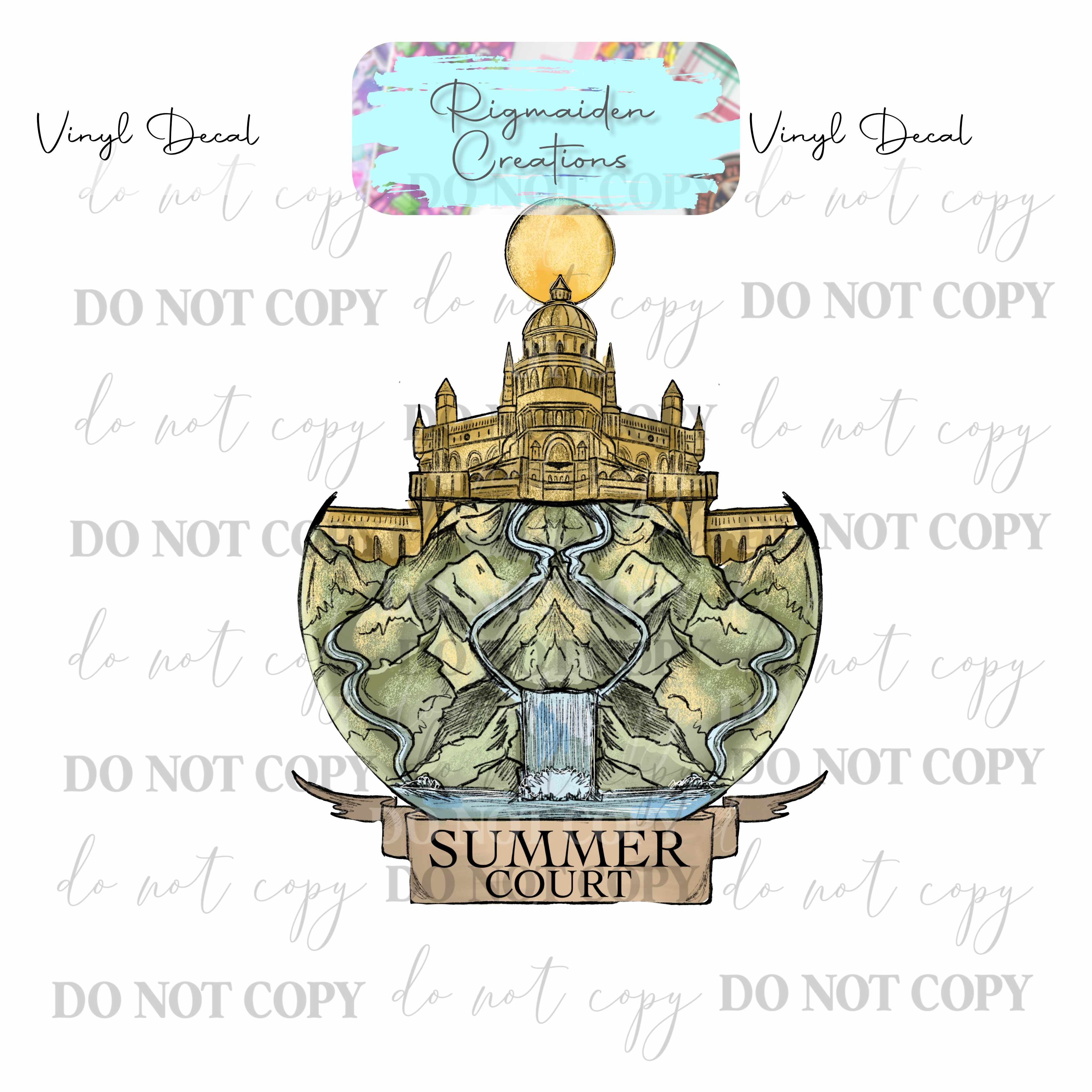 Summer Court Vinyl Decal – Rigmaiden Creations