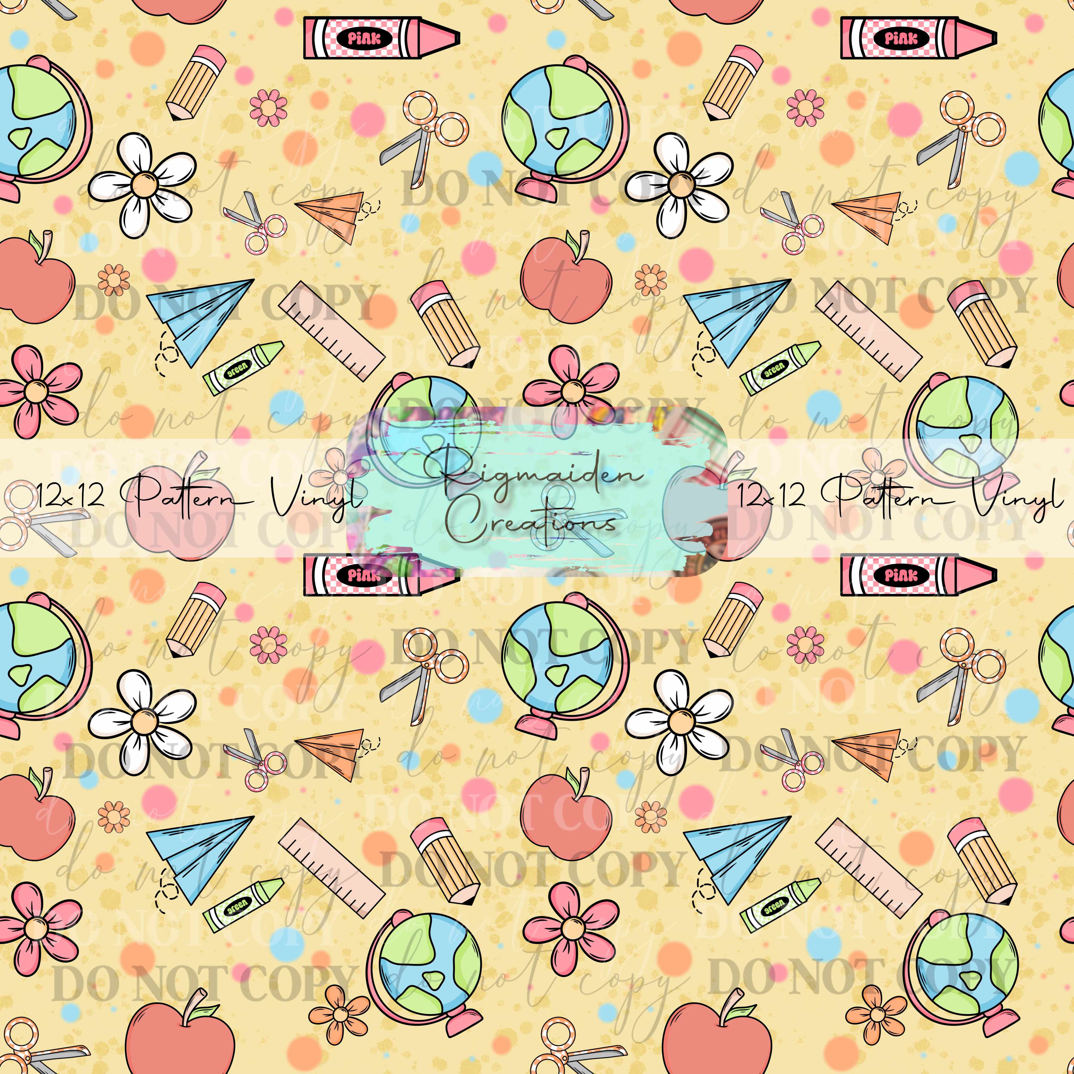 Teach Yellow Medley Vinyl – Rigmaiden Creations